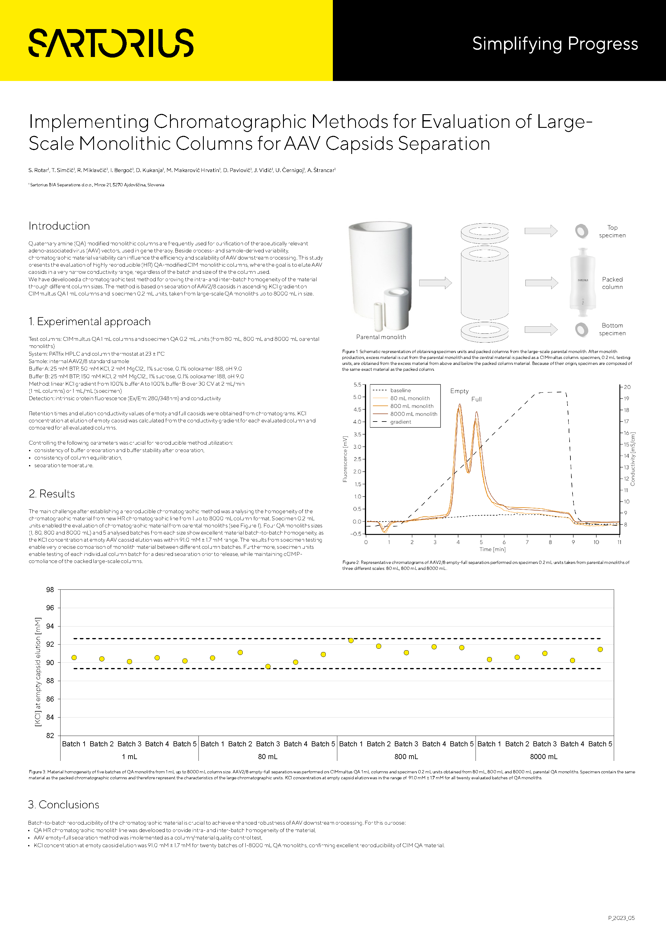 Implementing Chromatographic Methods For Evaluation Of Large Scale
